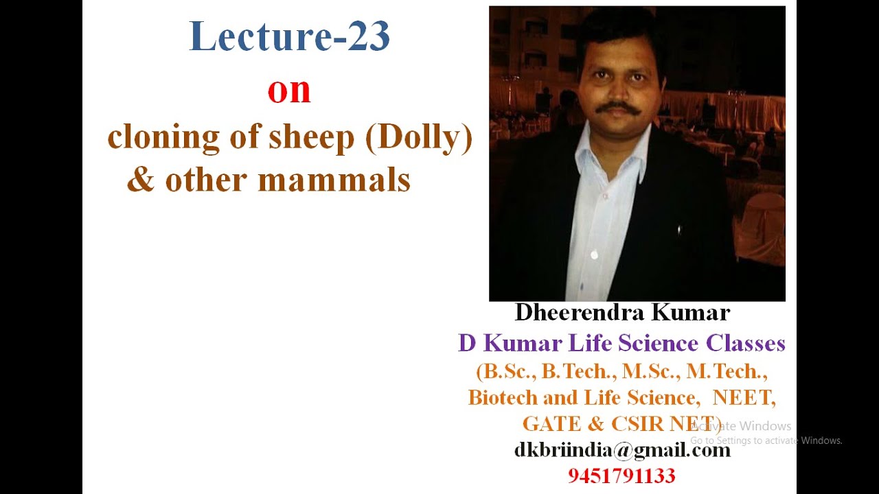Cloning of sheep Dolly & other mammal by Dheerendra Kumar - YouTube