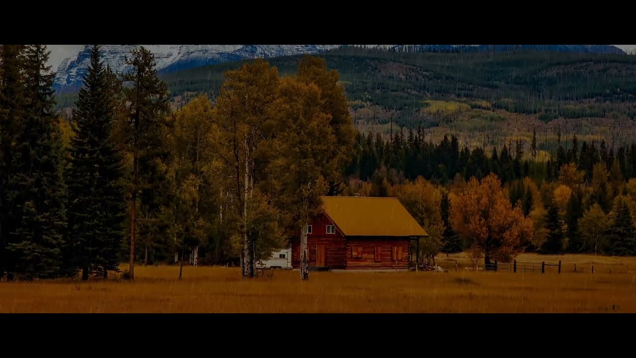 Ambient Rain Relaxing Thunderstorm on Homestead Calming Sleep Sounds ...