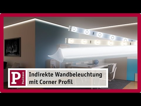 Indirekte Beleuchtung: Stuckleisten und Licht-Voute mit LED Strips und Corner Profil