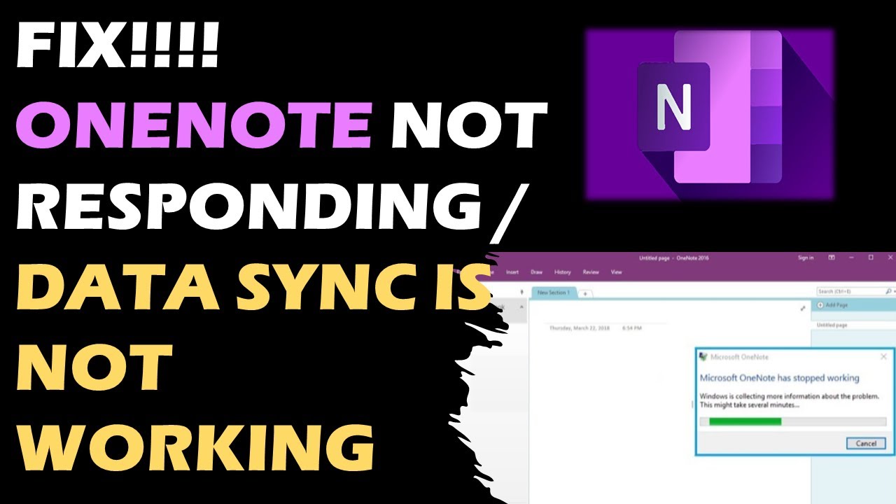 Fix OneNote Not Responding Data Sync Is Not Working YouTube Fix OneNote Not Responding Data Sync Is Not Working YouTube