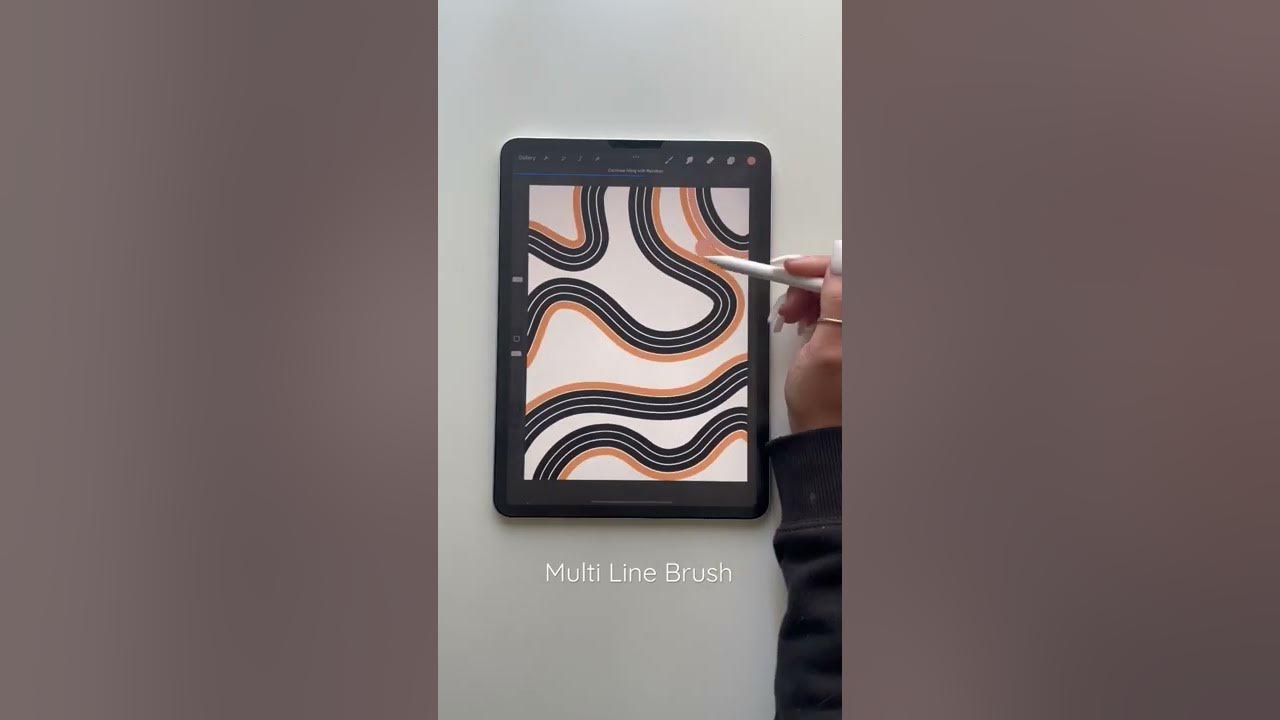Procreate Brush Tutorial: Step By Step How To Create a Multi Line Brush #procreatetutorial - YouTube
