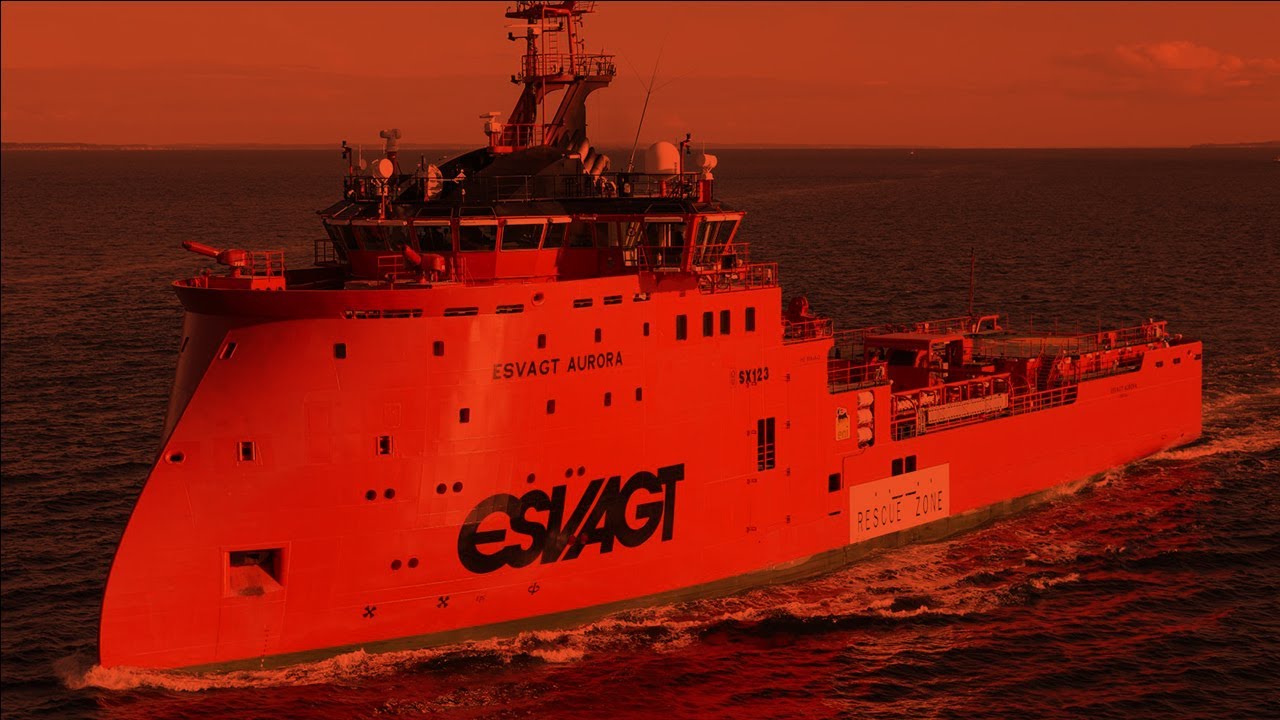 Esvagt side port for search and rescue boat - YouTube