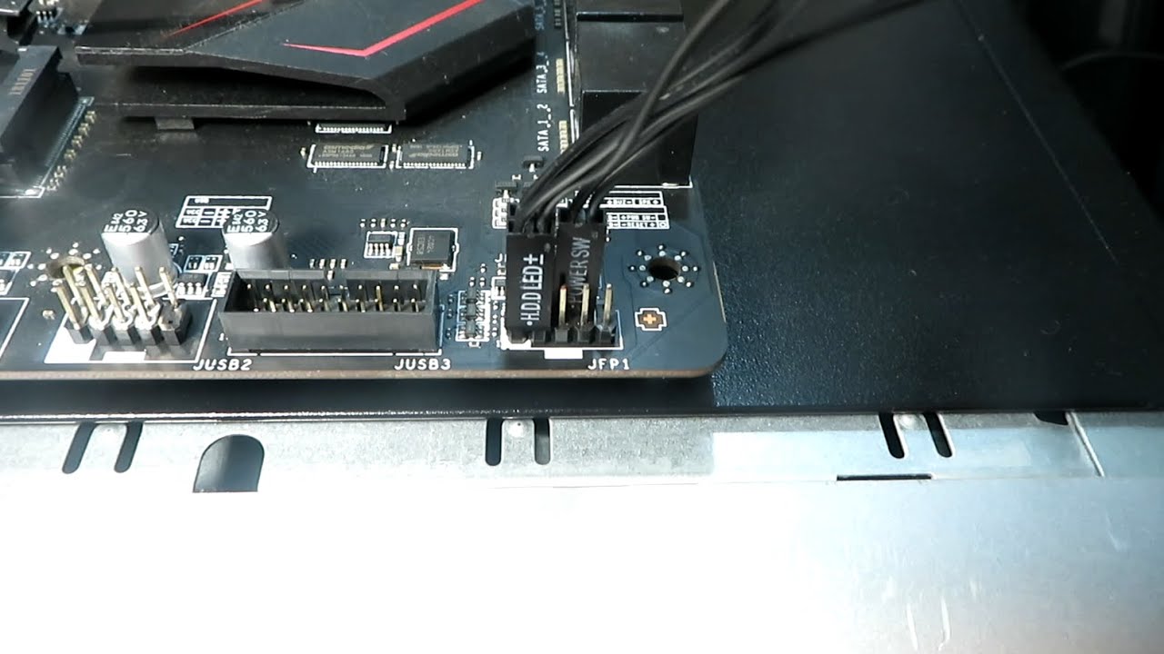 Front panel connectors How to connect them to the motherboard - YouTube