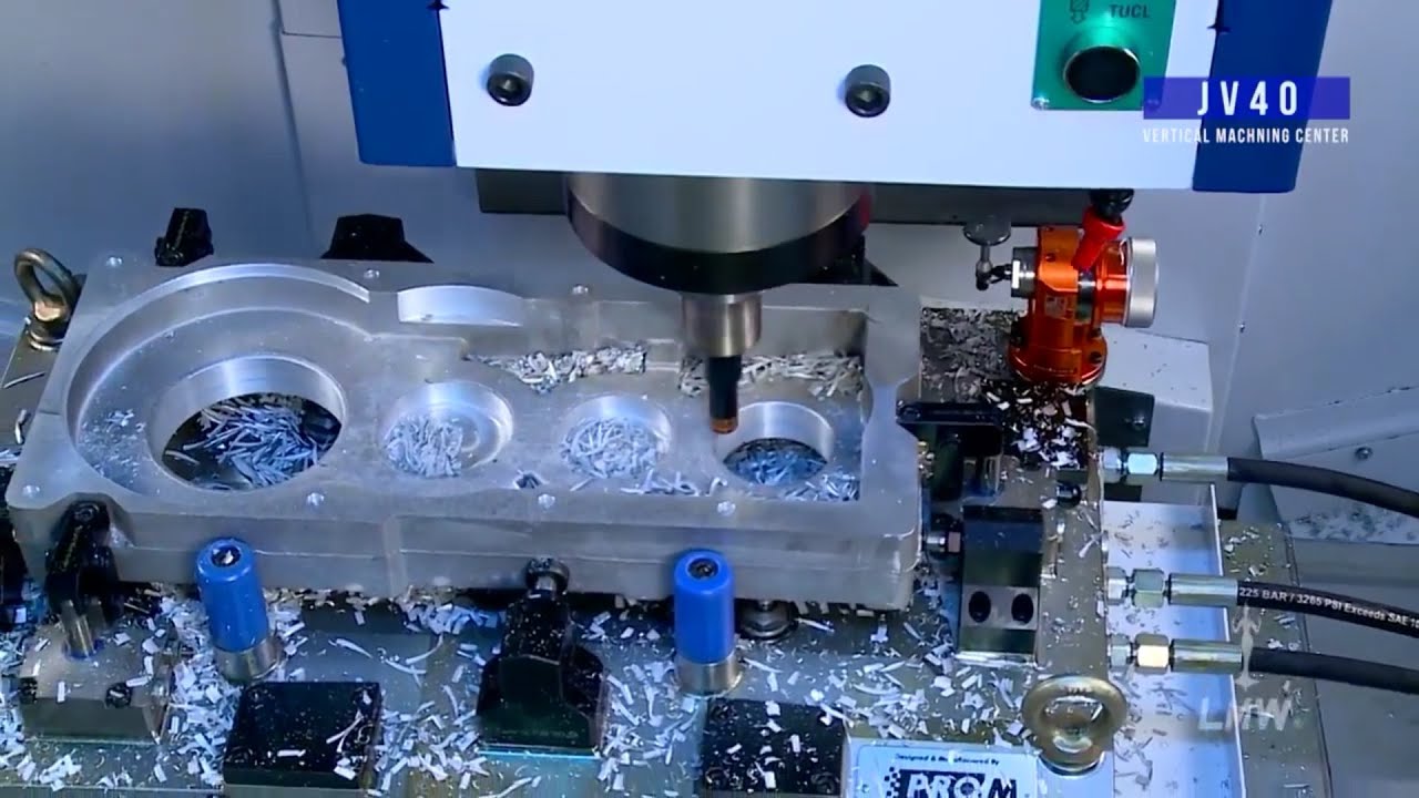 Gear Box Housing machining on Vmc// LMW Machine - YouTube