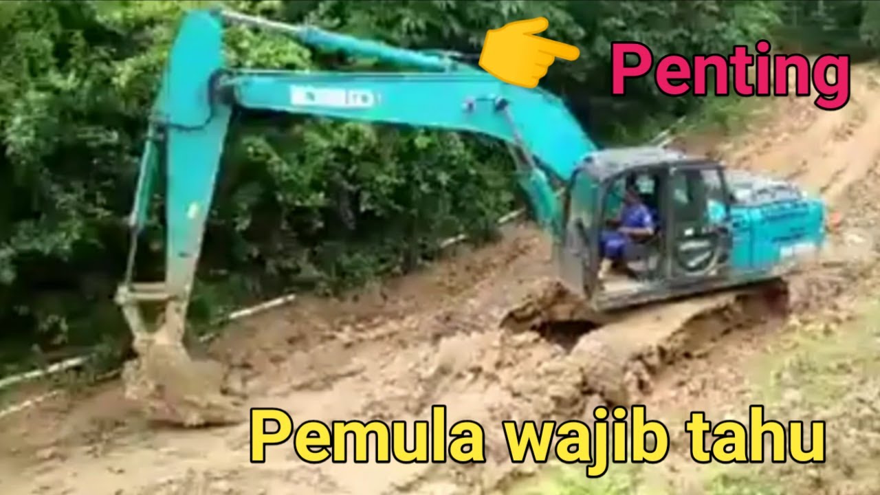 Cara Memperbaiki Jalan Menggunakan Excavator | Tutorial - YouTube