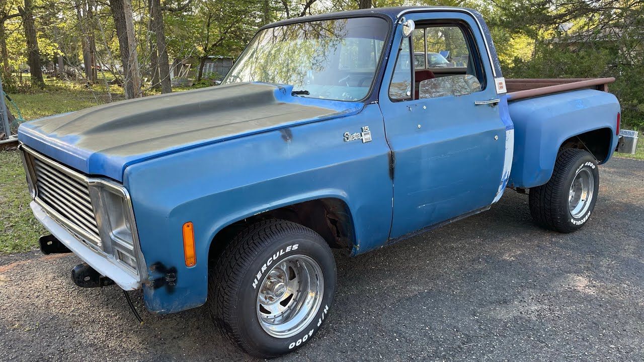 GMC Muscle Truck With Open Headers & XR282 Cam - YouTube