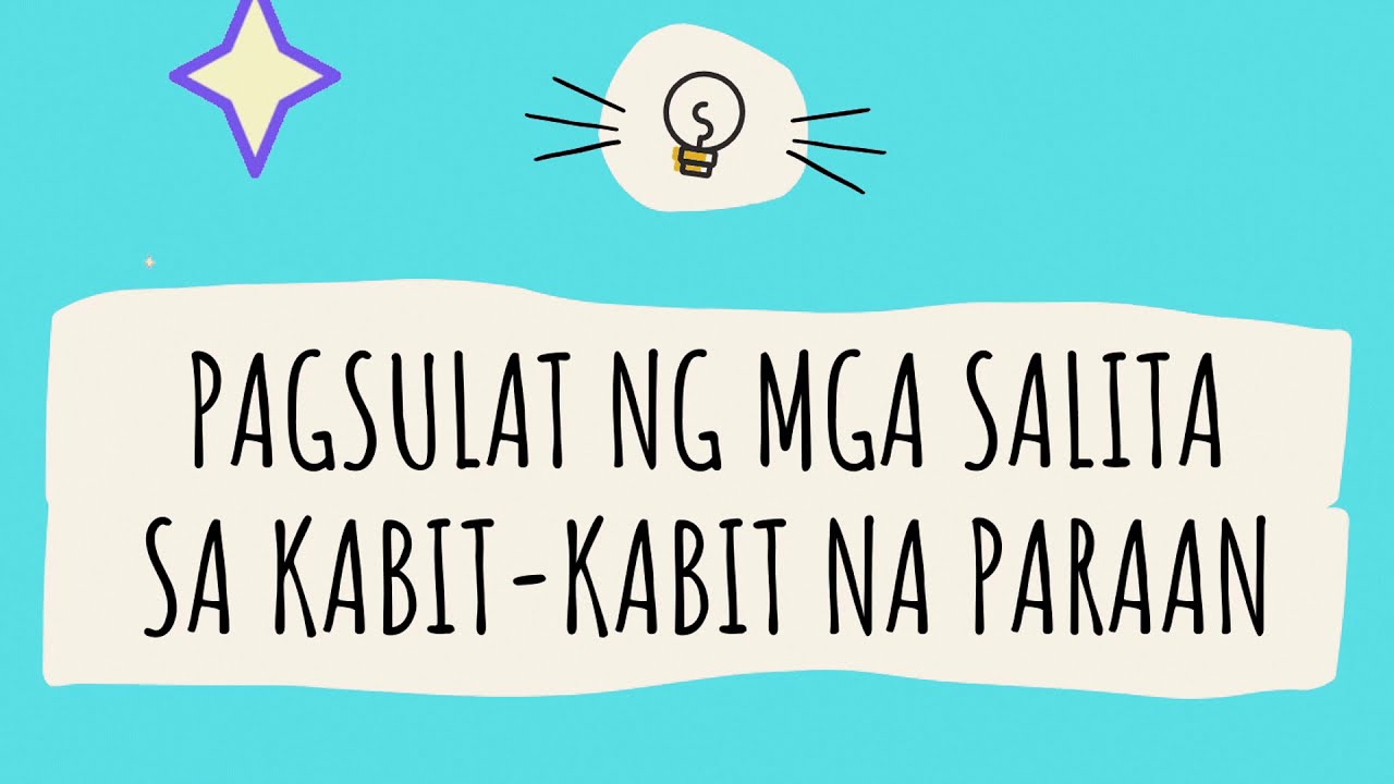 Filipino Ikalawang Markahan Modyul 3 Pagsulat Ng Mga Salita Sa Kabit Filipino Ikalawang Markahan Modyul 3 Pagsulat Ng Mga Salita Sa Kabit