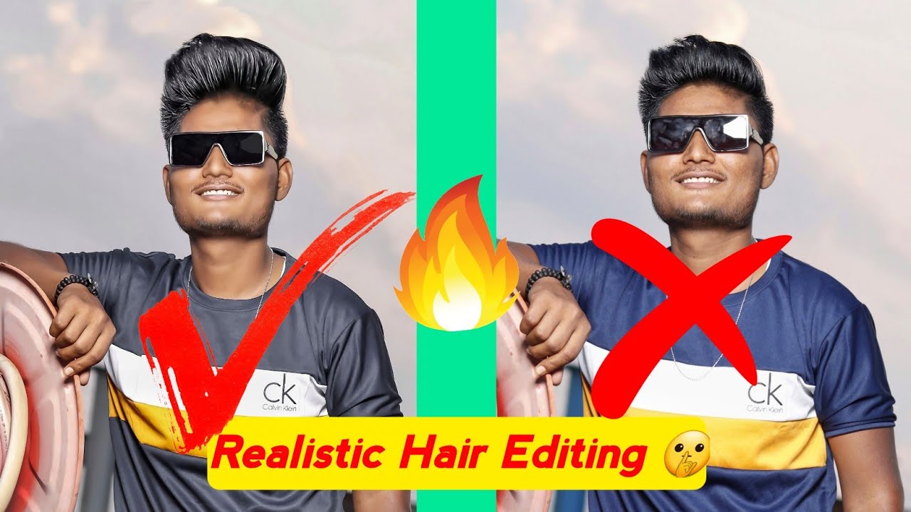 Realistic Hair Editing || Realistic Hair Editing Kaise Karen Full ...