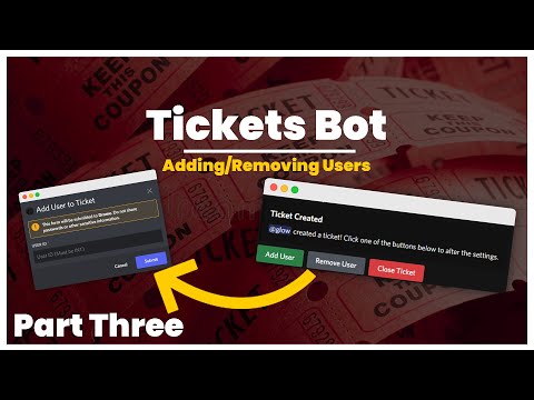 [NEW] Discord Tickets System | Adding/Removing Users | Part Three ...