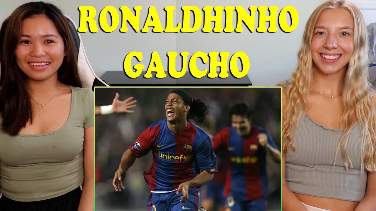 American Girls React to LEGENDARY Moments By Ronaldinho! - YouTube