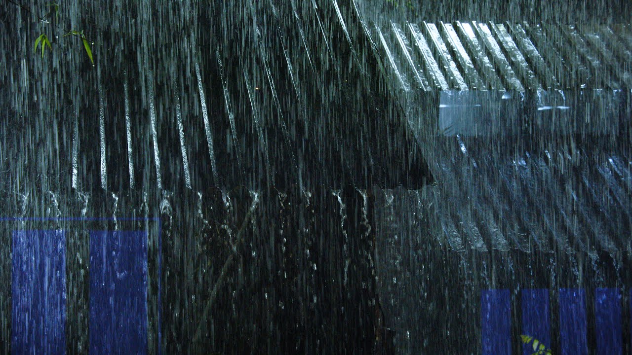 Beat Insomnia in 3 Minutes with Torrential Rain on Metal Roof, Heavy ...