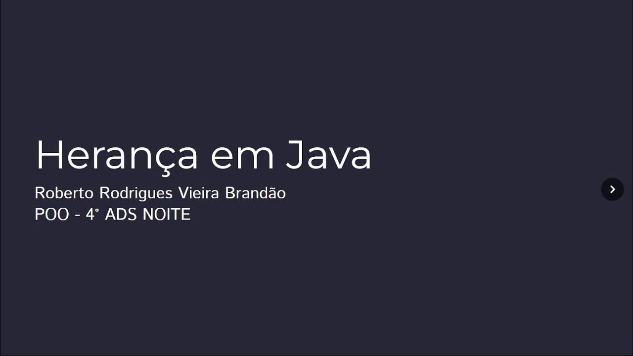 Herança em Java - Trabalho POO - YouTube