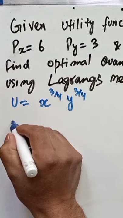 utility maximization - YouTube