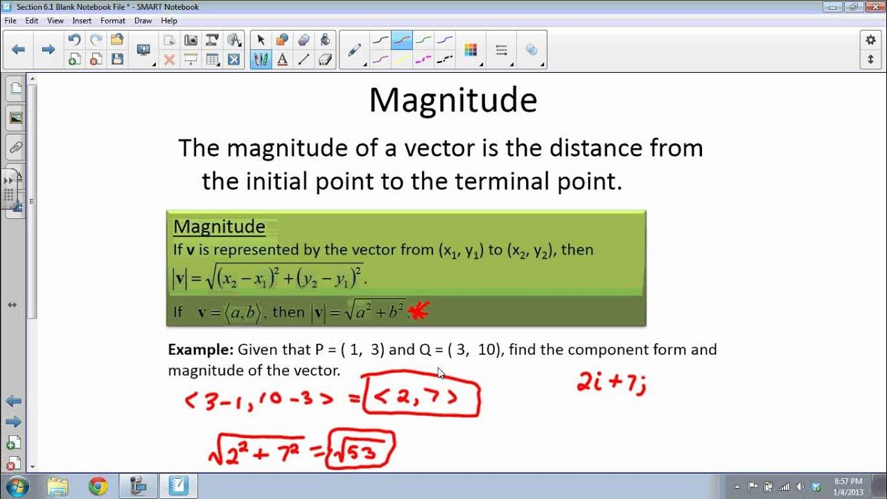 Introduction to Vectors Part 1 (6.1) - YouTube