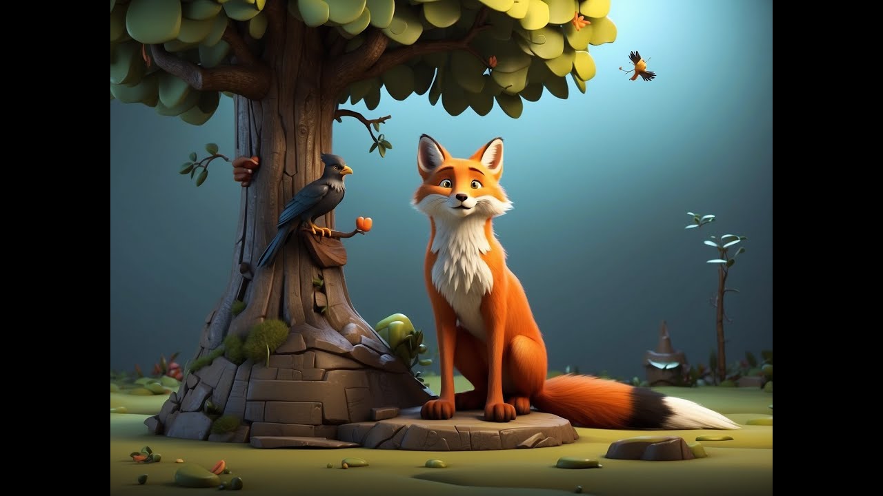The Crow and The Cunning Fox | Moral Stories for Kids - YouTube