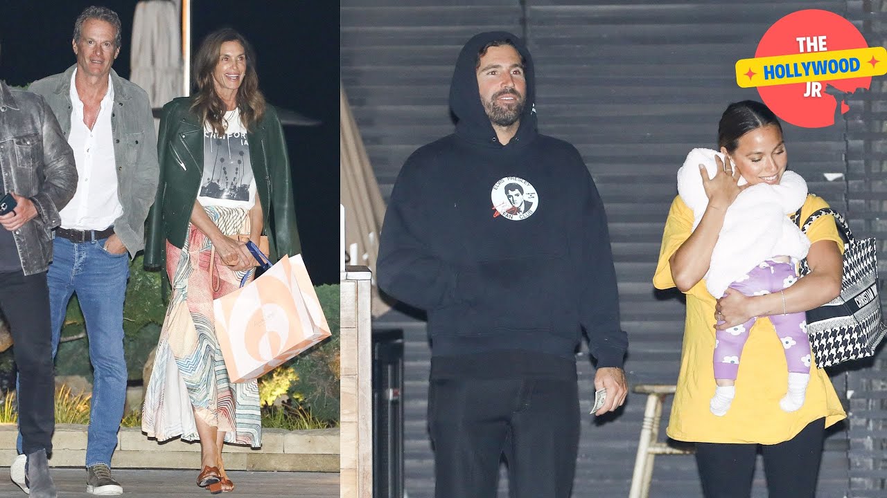 CINDY CRAWFORD, RANDE GERBER & BRODY JENNER AND FIANCÉE TIA BLANCO STEP ...