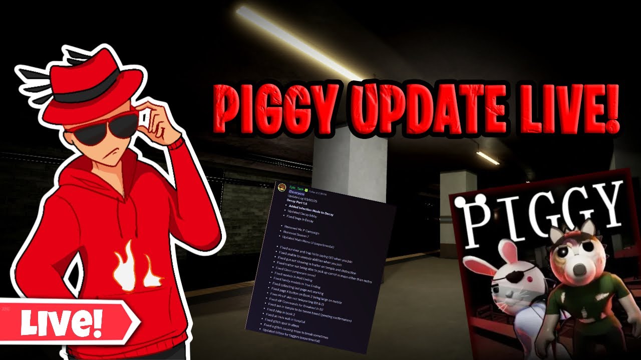 🔴LIVE🔴 THE NEW PIGGY UPDATE | DECAY INFECTION MODE? | ft. THE HORSE ...