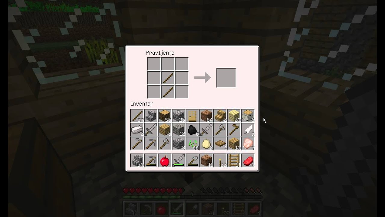 kako napraviti oruzje u minecraftu - YouTube