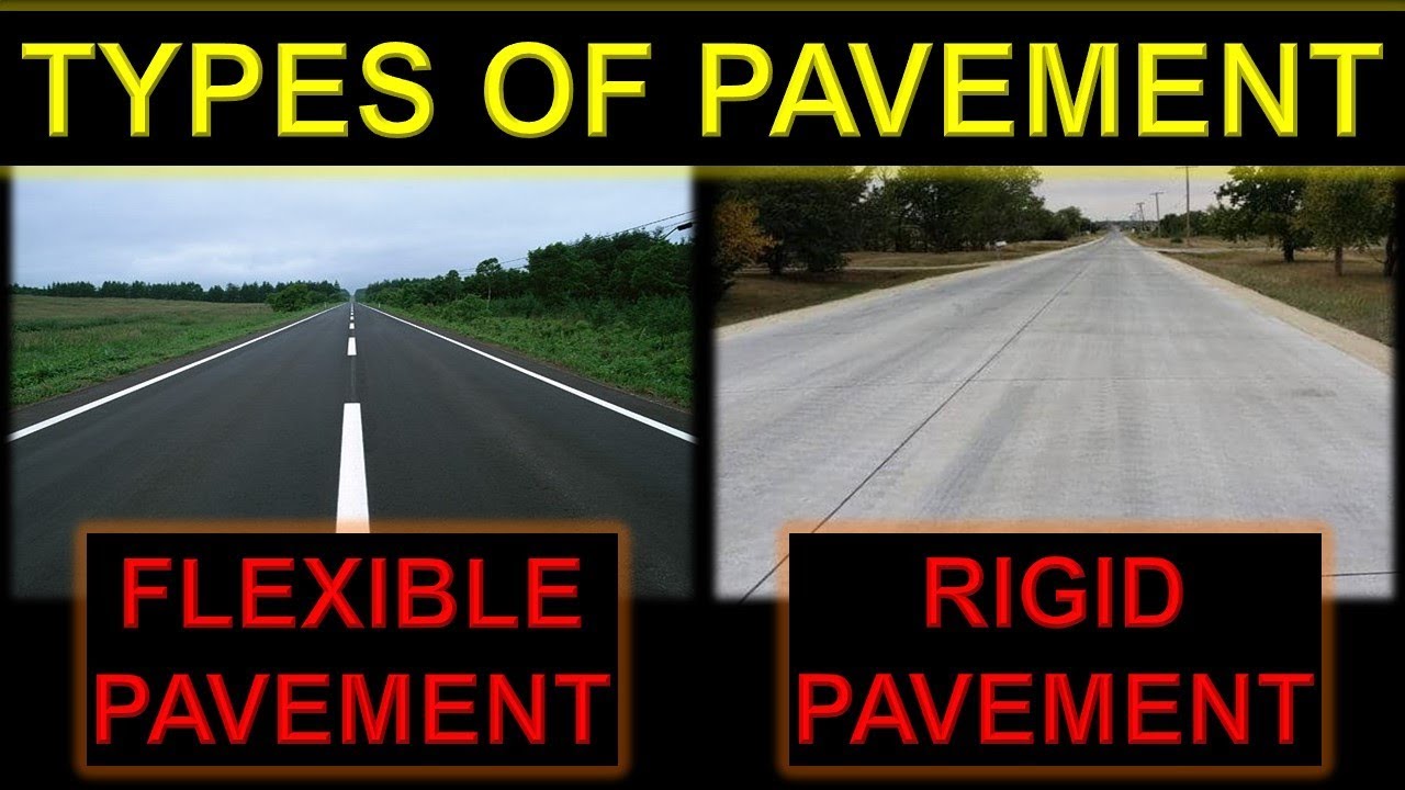 TYPES OF PAVEMENT || FLEXIBLE PAVEMENT AND RIGID PAVEMENT ALONG ITS ...