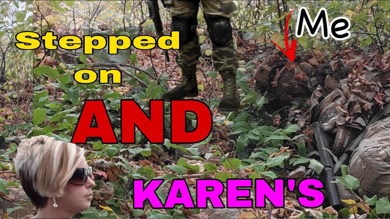 KAREN TRIES TO RUIN AIRSOFT AND I GET STEPPED ON 😱😱 ( Ghillie Sniper ...