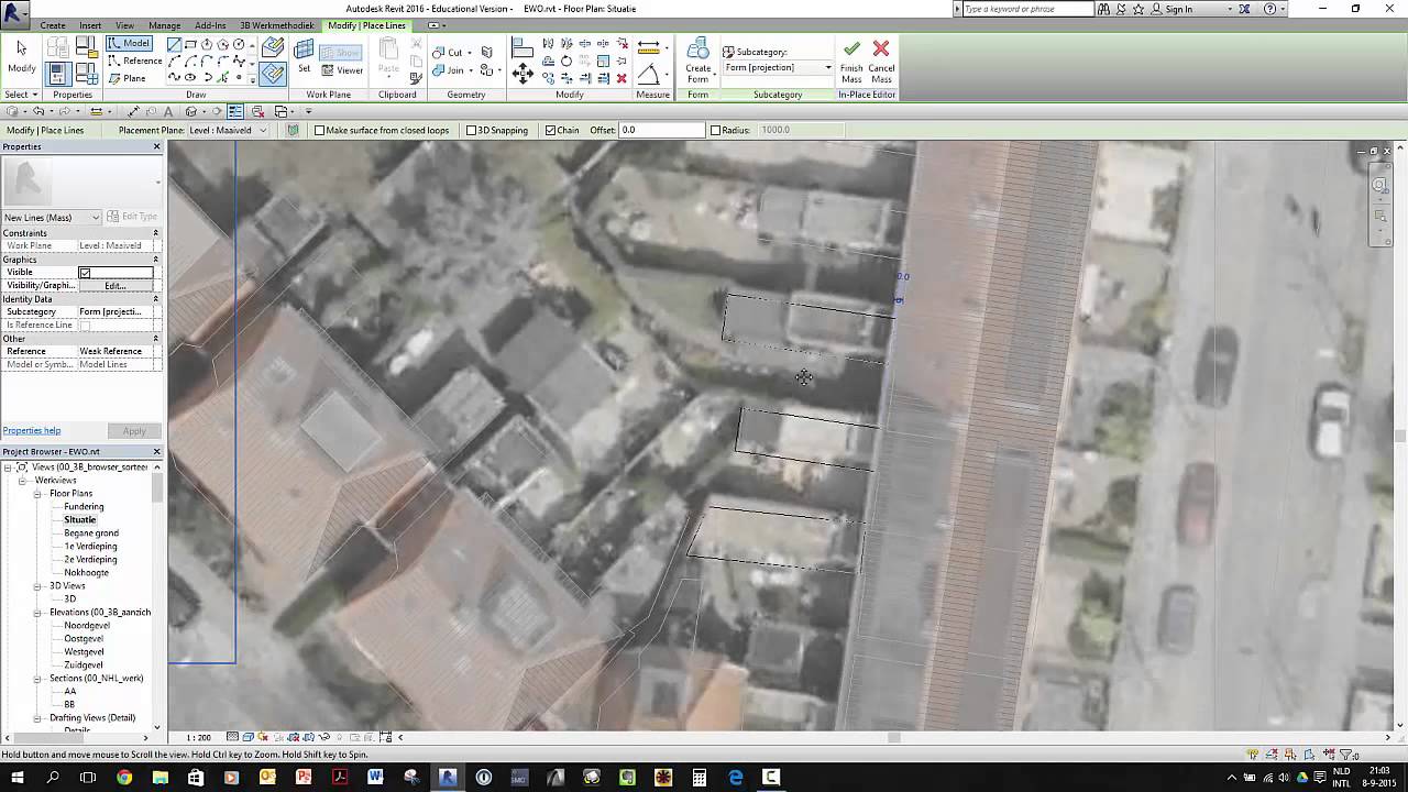 Extra - situatie - tekenen in-place mass - YouTube