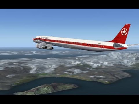 Leaving Prestwick - Douglas Stretch DC-8-61 - YouTube