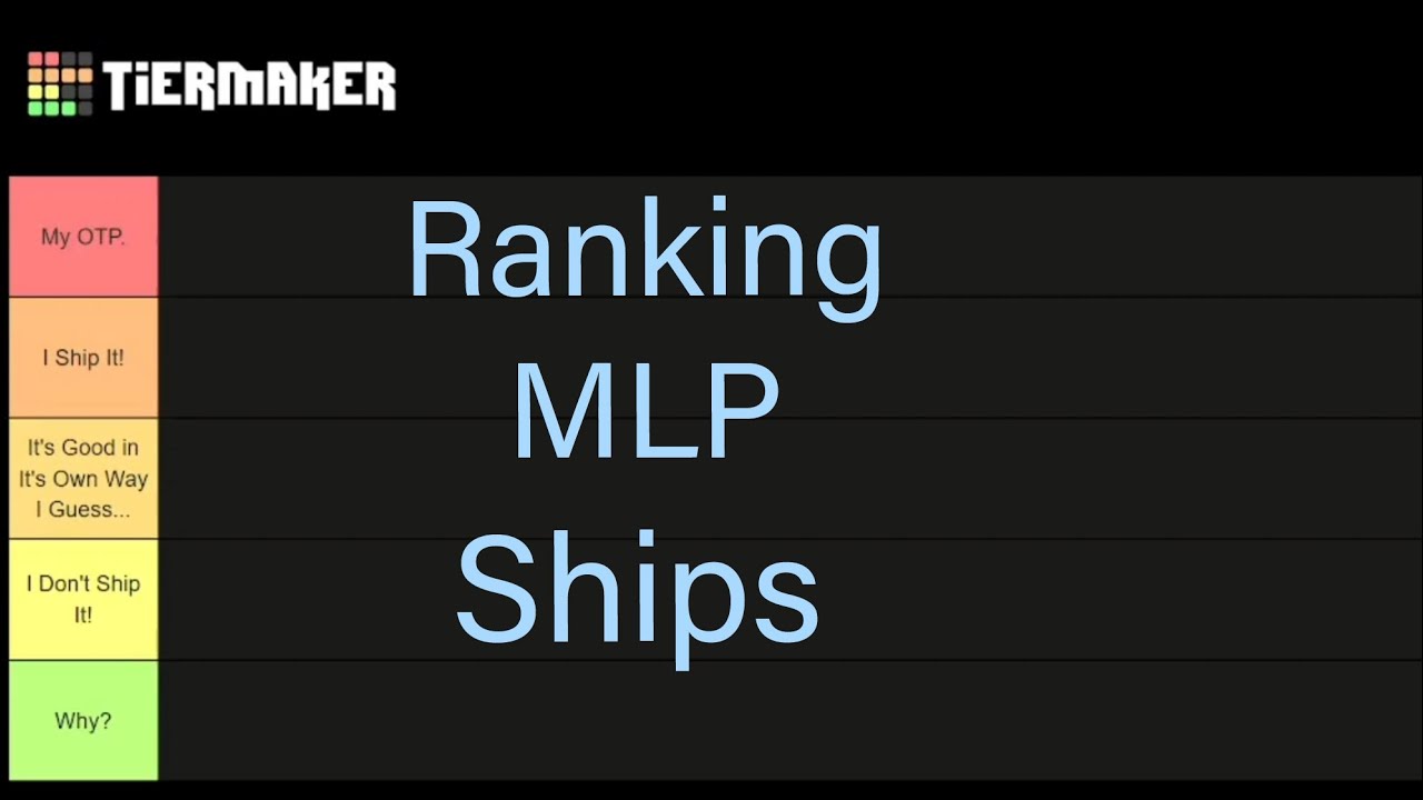 Ranking MLP Ships Tier List (DinoPony) - YouTube