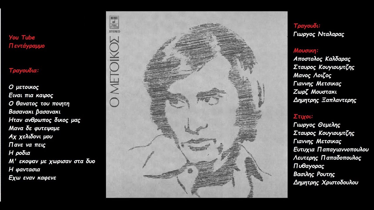 Γιωργος Νταλαρας: Ο μετοικος (Ολος ο δισκος) - YouTube