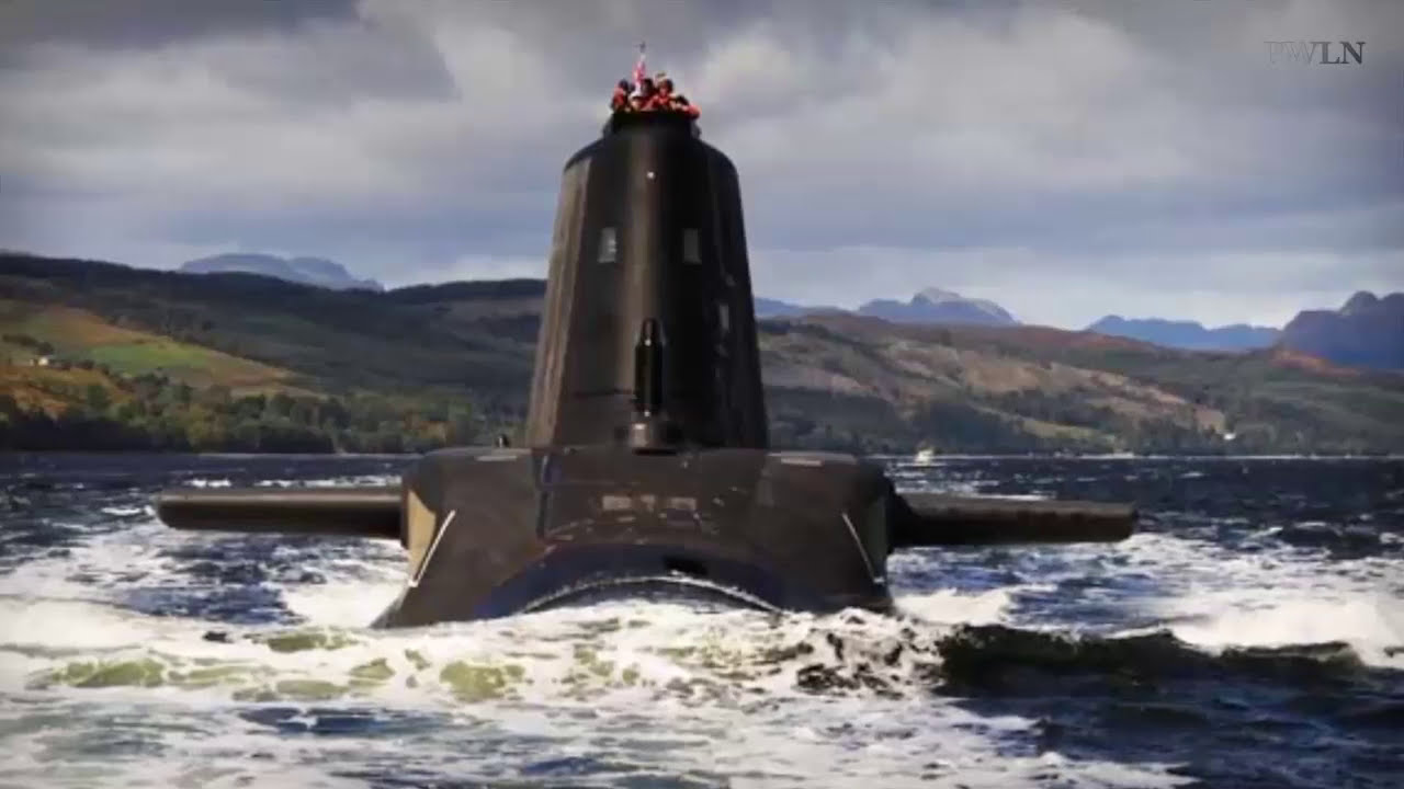 Royal Navy Unveils Mini Submarine HMS Astute & Launch From Under Water ...