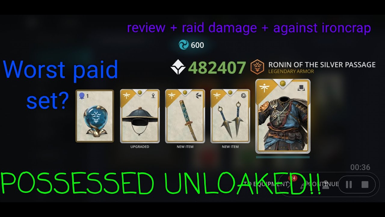 Unlocked Possessed lv5! Raid damage + against French Ironclad (easy ...
