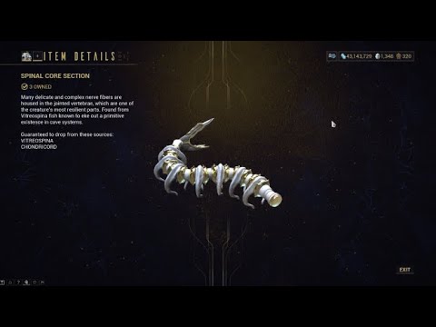 WARFRAME การหา SPINAL CORE SECTION ชิ้นส่วนสำหรับอัพขั้น SYNDICATES ...