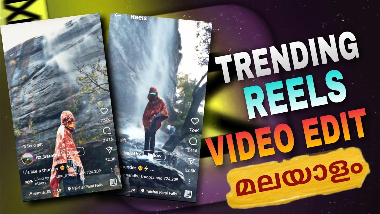 Trending Instagram viral Reels Transition Tutorial Malayalam Reels ...