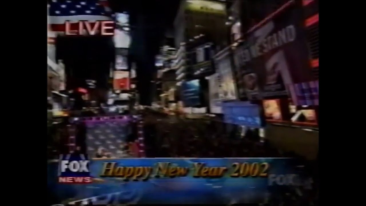 New Year's Ball Drop 2002 - Fox - YouTube