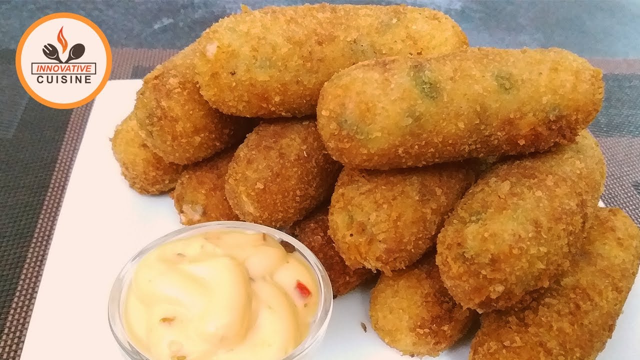 Chicken Cheese Croquettes Recipe | Chicken Roll - YouTube