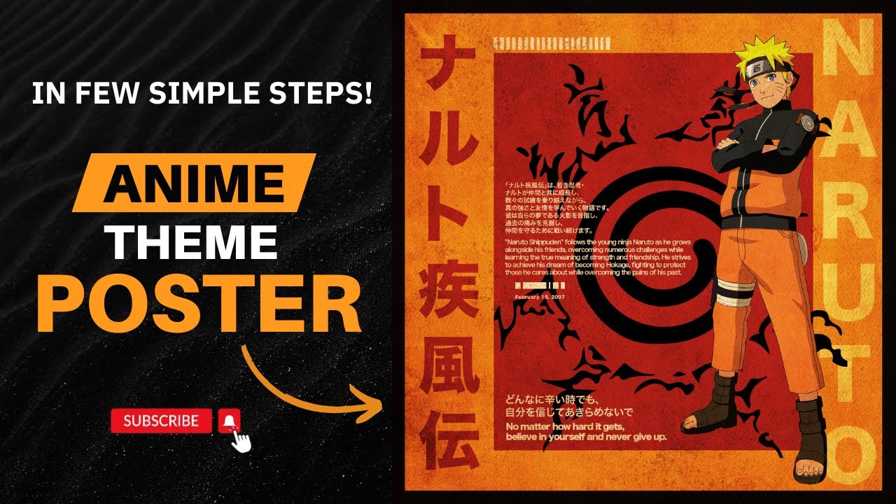 How to create a Movie/Anime themed Poster in Photoshop - YouTube
