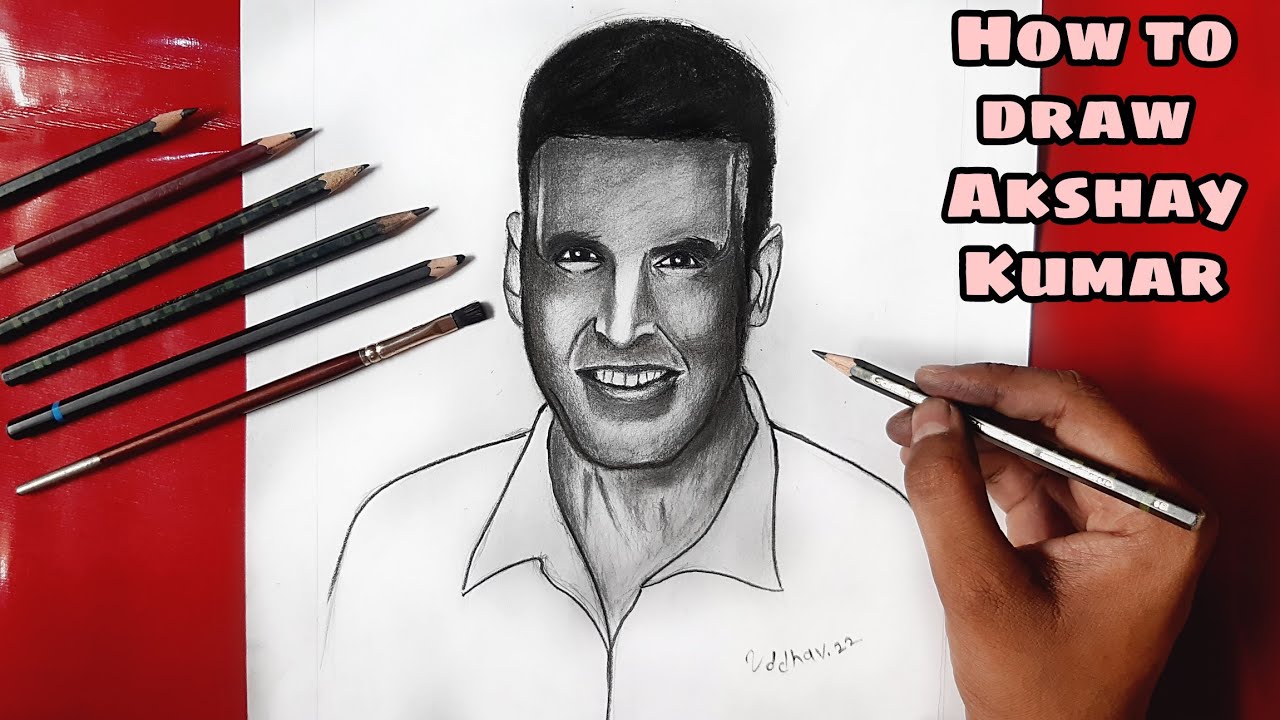 How to draw akshay kumar | realistic drawing akshay Kumar | #howtodraw ...