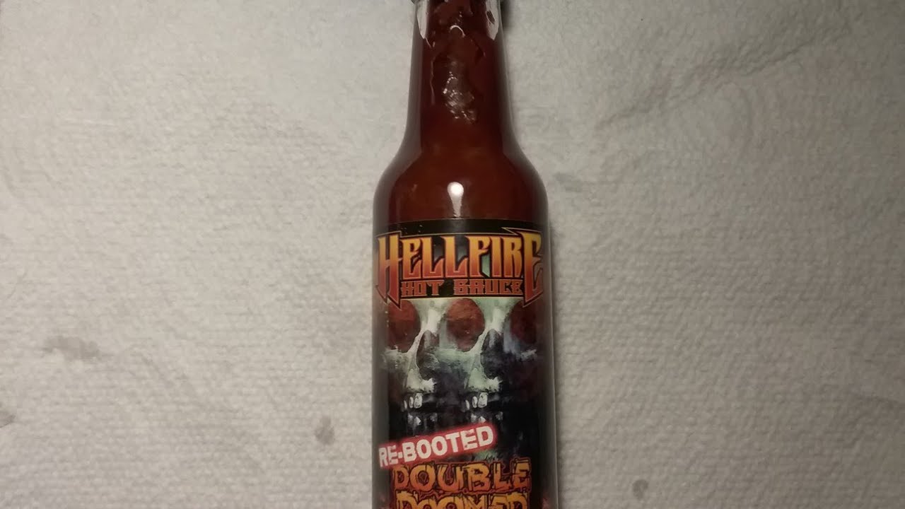HellFire Hot Sauce's "Double Doomed Reboot" Sauce 5.4m shu 😱 - YouTube