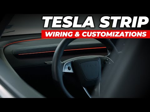 Model 3/Y için Çok Fonksiyonlu Işık Şeridi | Kablolama ve Özelleştirme