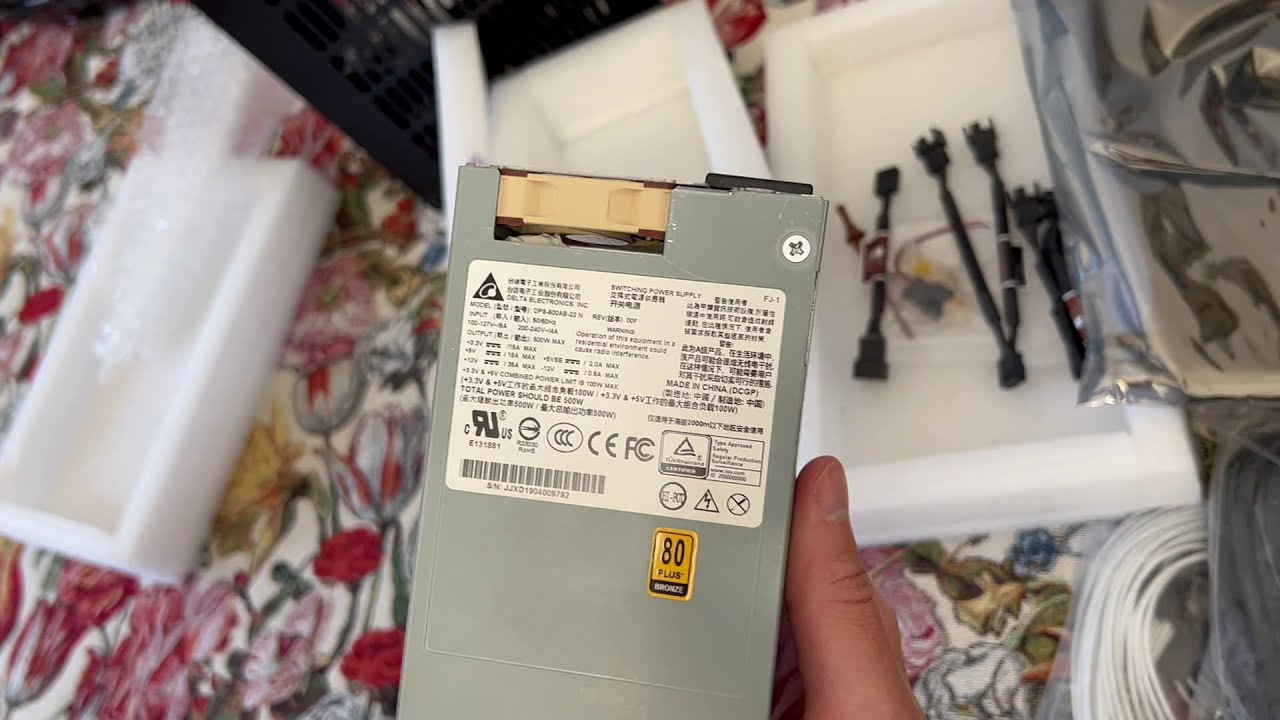 Unboxing 4L itx U1 case + Delta Flex Atx 500w Noctua modded PSU by YTC ...