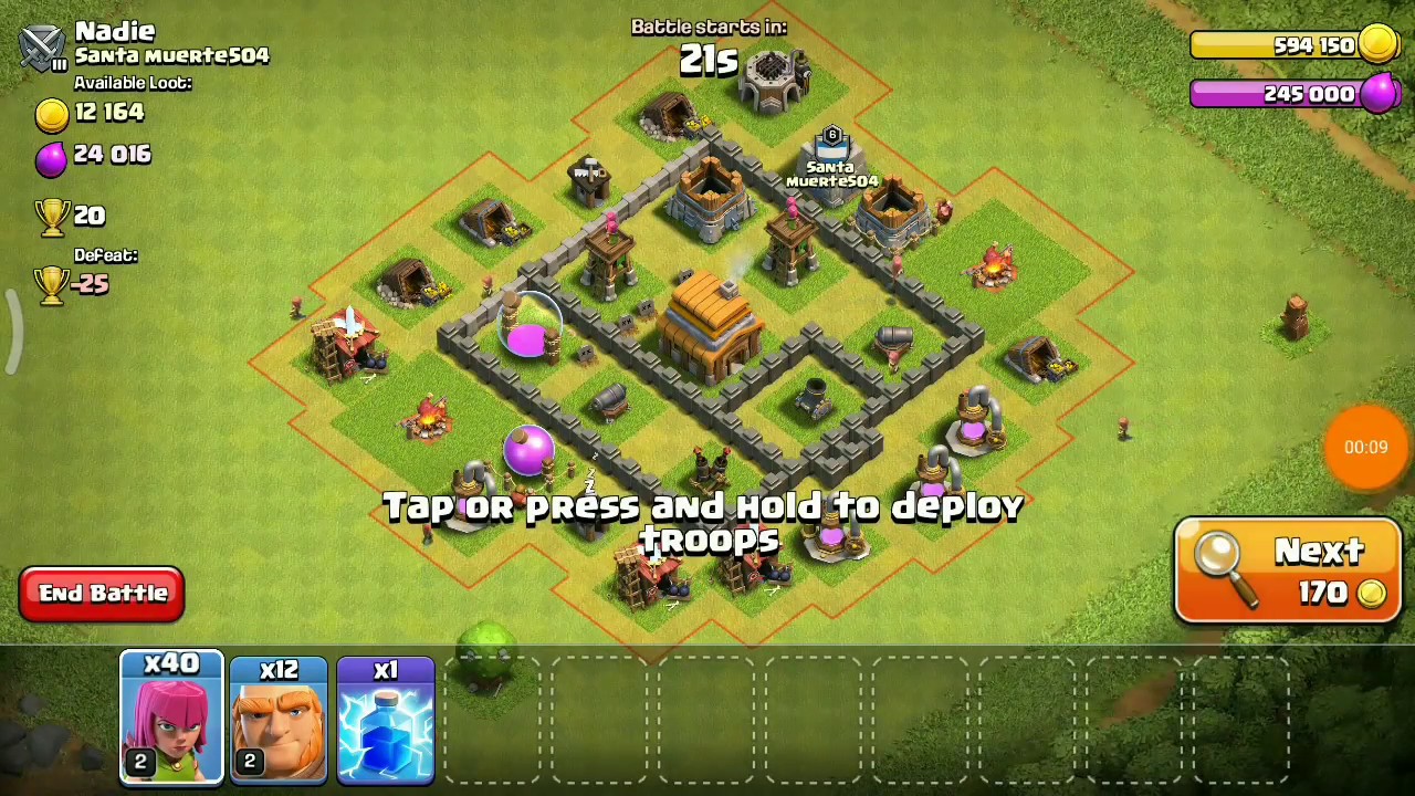 Coc best TH5 attack and Diffence strategy(5) - YouTube