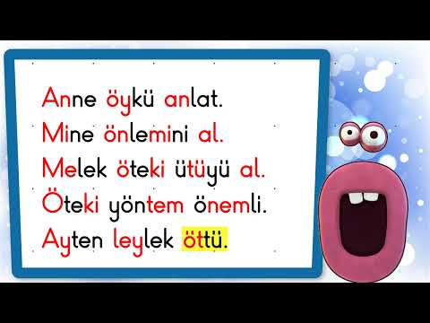 Ö sesi hece kelime cümle etkinlikleri | Ö harfi
