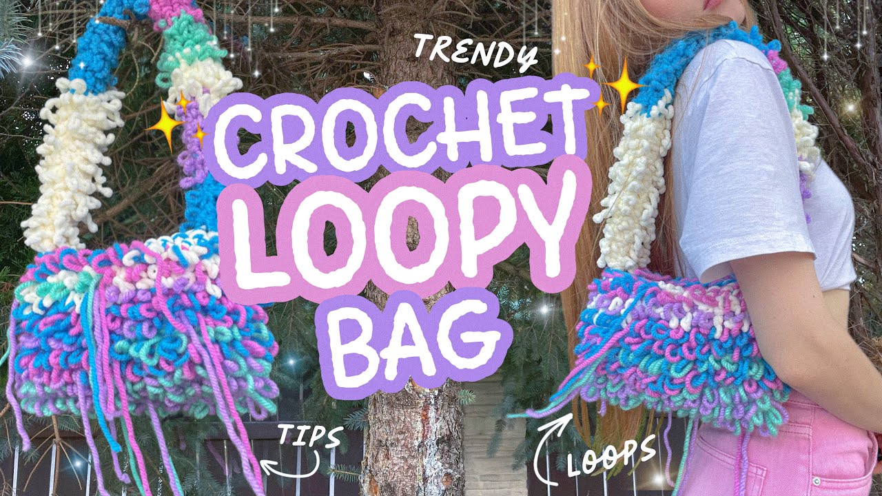 Crochet loopy bag / Pinterest bag😍 - YouTube