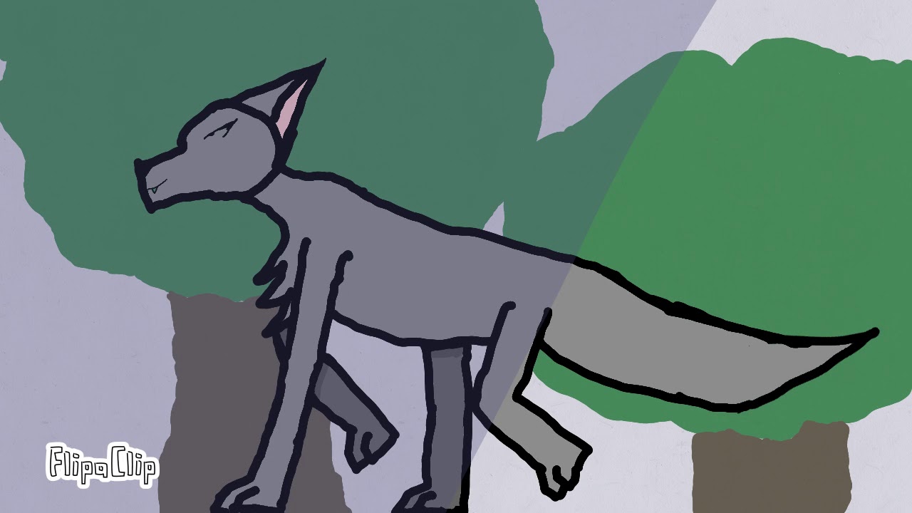 Short animation of a wolf - YouTube