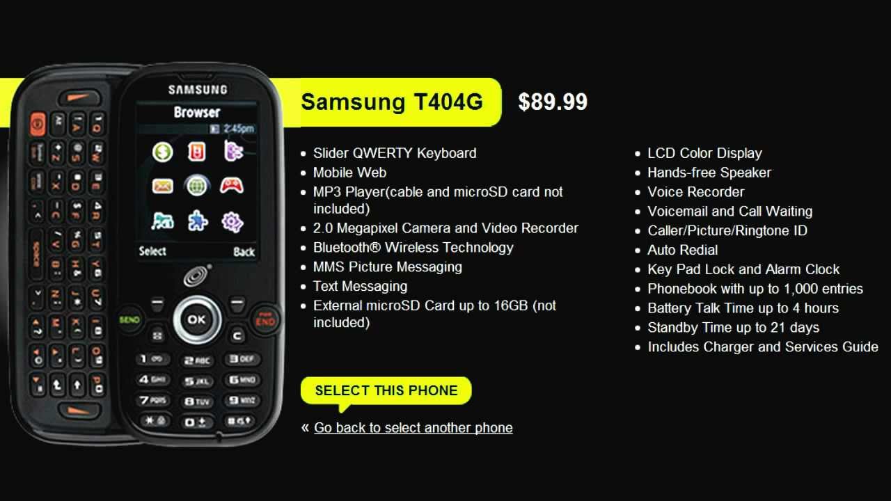 Samsung T404G for StraightTalk - $89.99 - YouTube