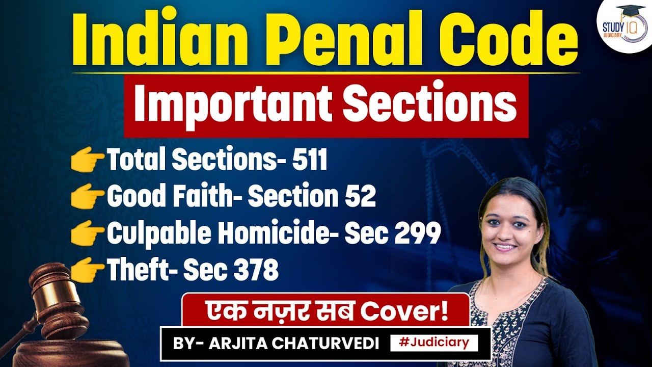 Indian Penal Code Important sections | IPC Important Sections | Important Sections IPC - YouTube