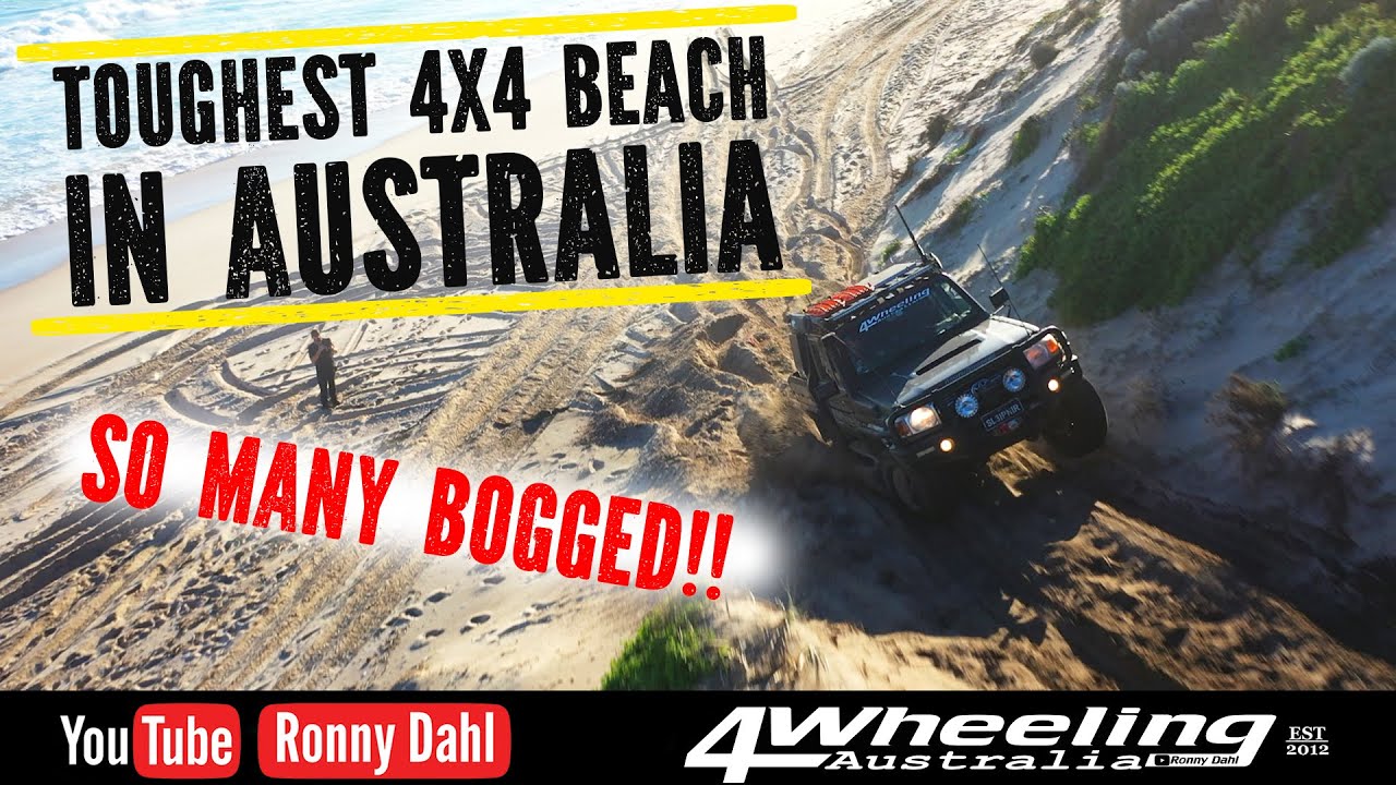 TOUGHEST 4x4 BEACH IN AUSTRALIA, so many bogged! - YouTube
