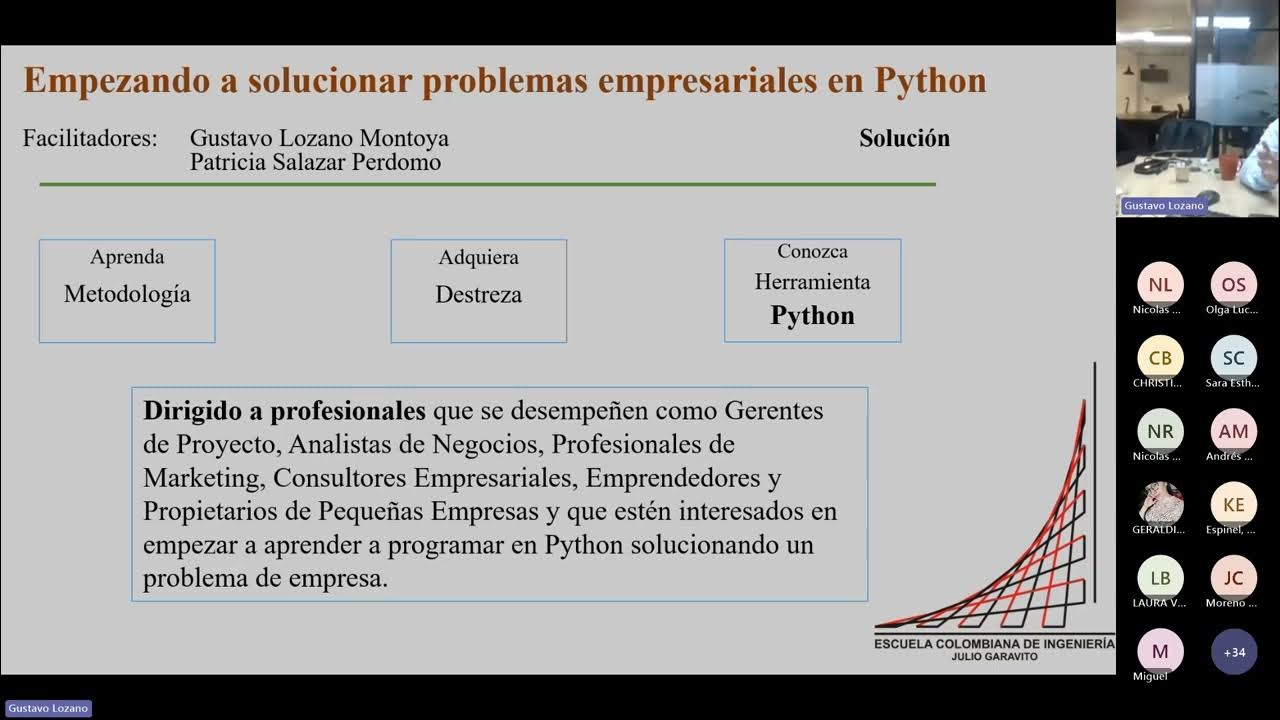 Charla: Cómo aprovechar Python en mi trabajo - YouTube