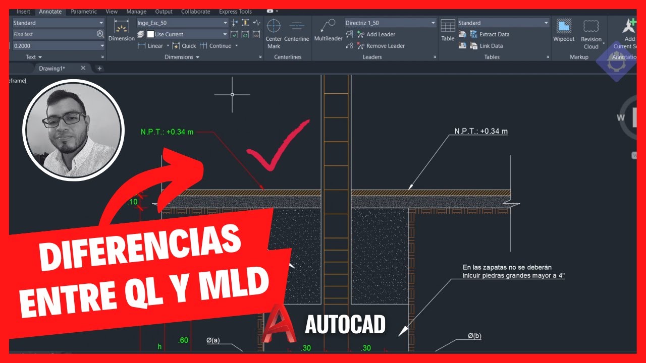 Comando QL vs. MLD en AutoCAD: ¿Cuáles son las Diferencias? - YouTube