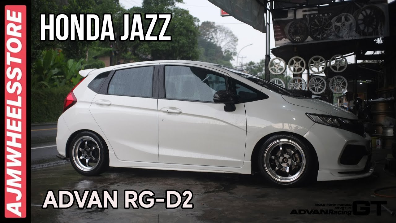 MODIFIKASI HONDA JAZZ VELG ADVAN RG-D2 // AJMHEELSSTORE - YouTube