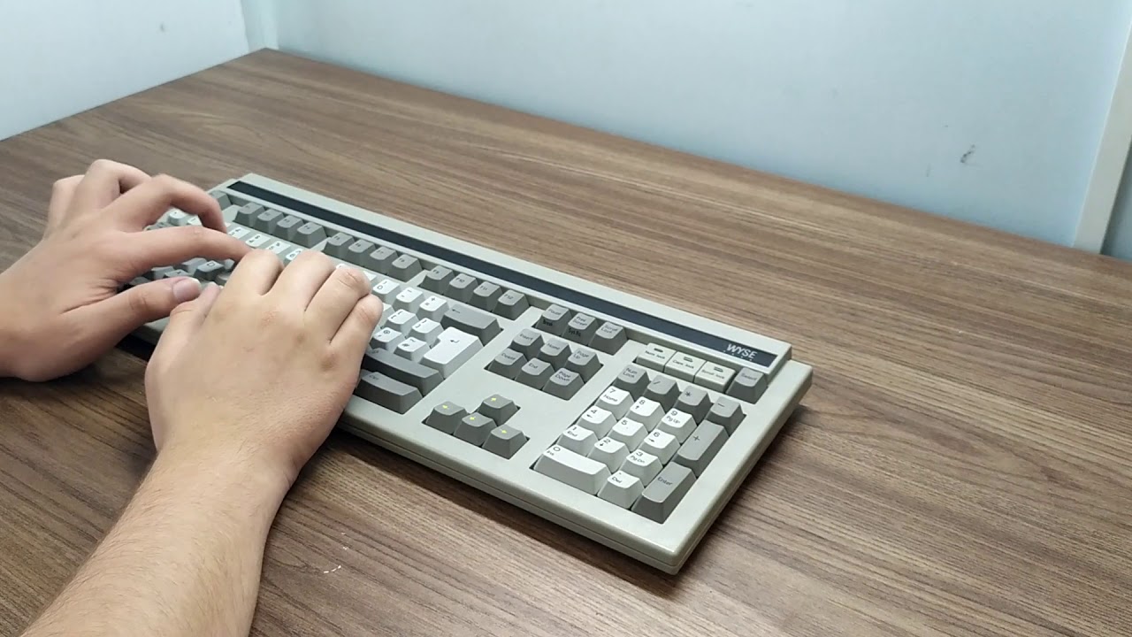 Typing test Wyse PCE Box Navies - YouTube